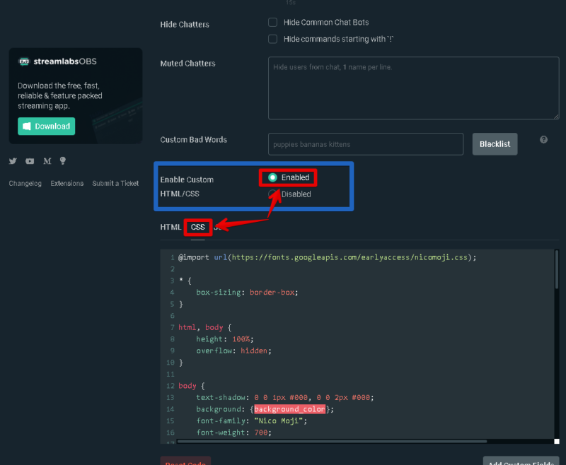 【Streamlabs】webフォントで美しい？チャットオーバーレイにする方法 - AkaMaruServer