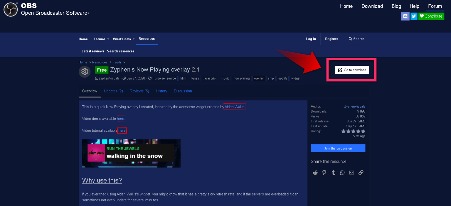 【オーバーレイ】Snipの改良版のオーバーレイを紹介します「Zyphen's Now Playing overlay」 - AkaMaruServer