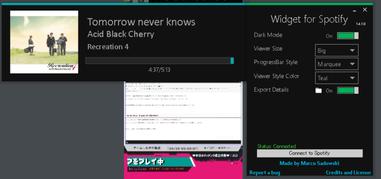 【オーバーレイ】曲名を配信画面に表示できる「Spotify-Stream-Widget」の使い方 - AkaMaruServer
